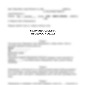 Ugovor o najmu vozila [Preuzimanje] – taksi.hr